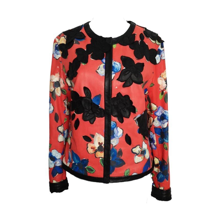 Escada Red Printed Jacket